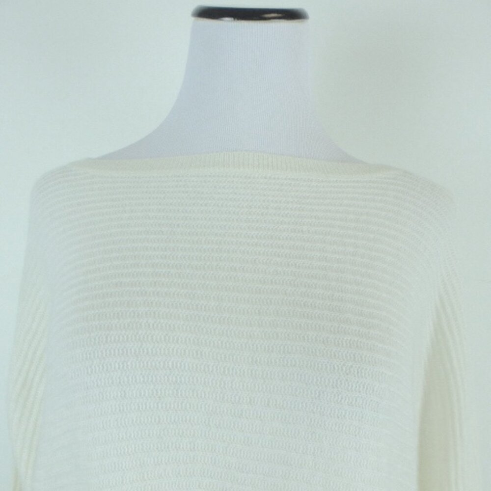 Vince Boat Neck Cashmere Rack Stitch Sweater Xs Overs… - Gem